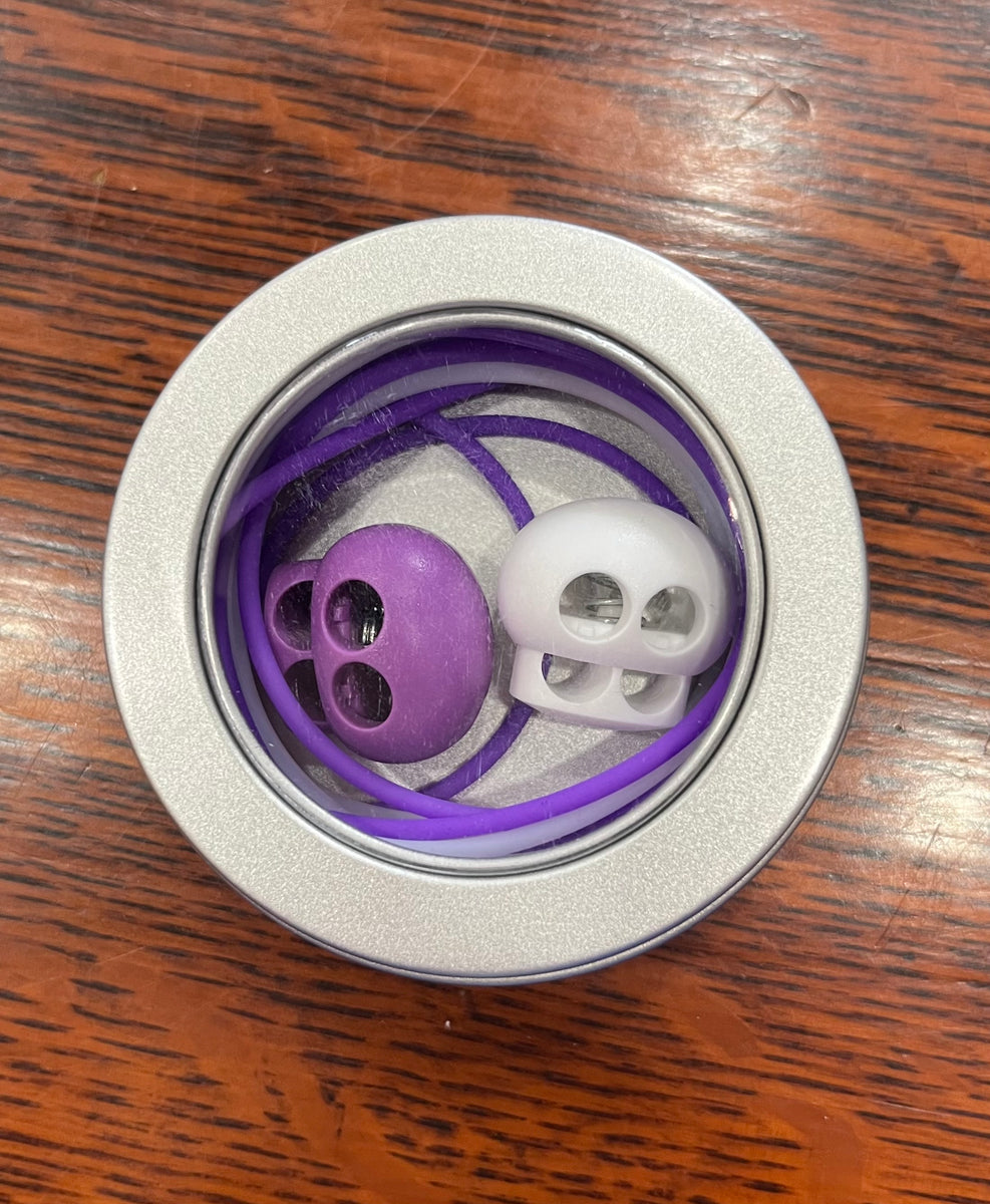 Purl Strings with String Stoppers - Purple and White – Hot Springs ...