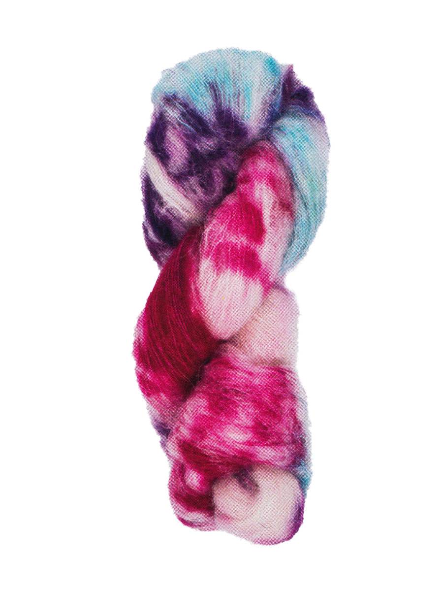 Kid Suri Tinto a Mano #3500 Fuchsia, Aqua, Purple – Hot Springs Fiber Co.