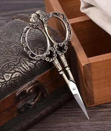 Filigree Scissors Oiled Bronze – Hot Springs Fiber Co.