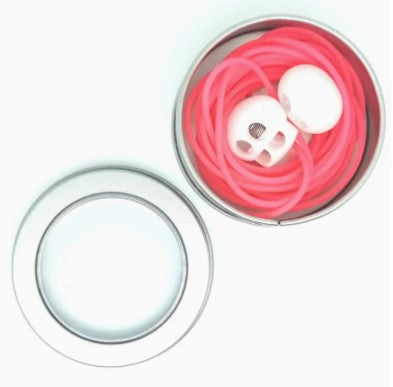 Purl Strings with String Stoppers - Coral Pink – Hot Springs Fiber Co.