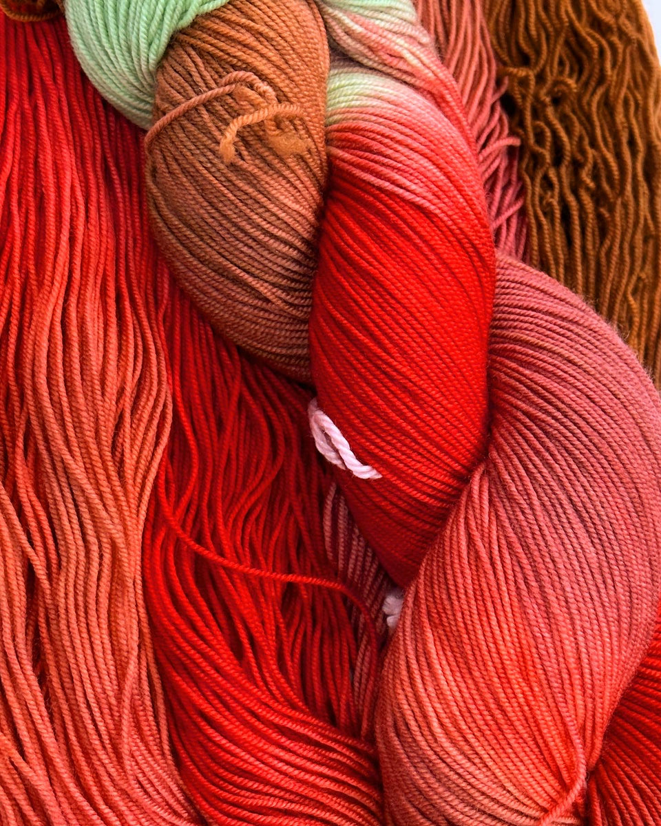 Seriously Sock in Red Robin by Hot Springs Fiber Co.